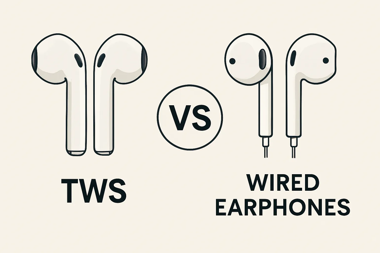 TWS vs Wired Earphones: Which One Should You Choose in 2025? - TrustlyGear